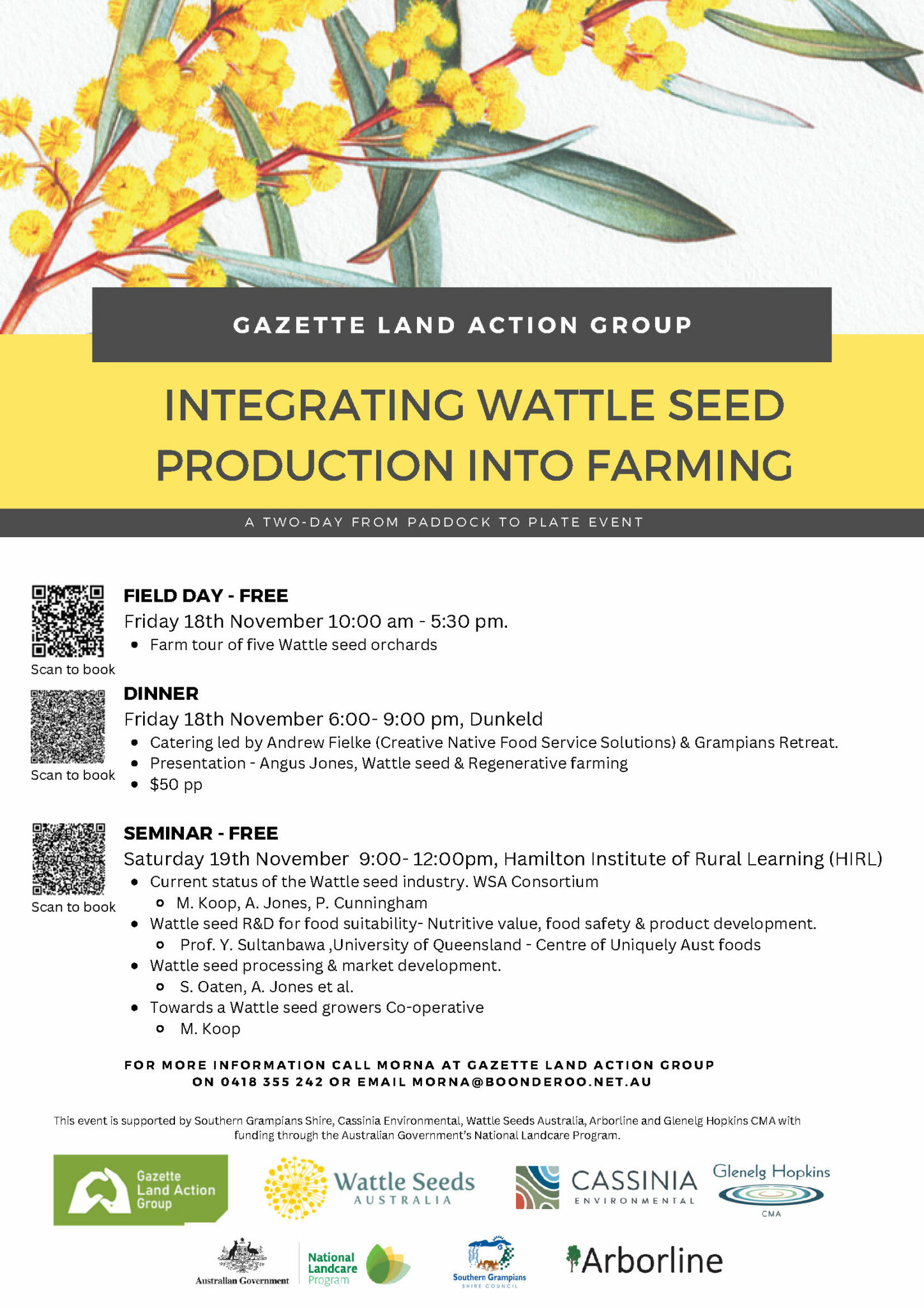 Wattle seed farming event | Glenelg Hopkins CMA